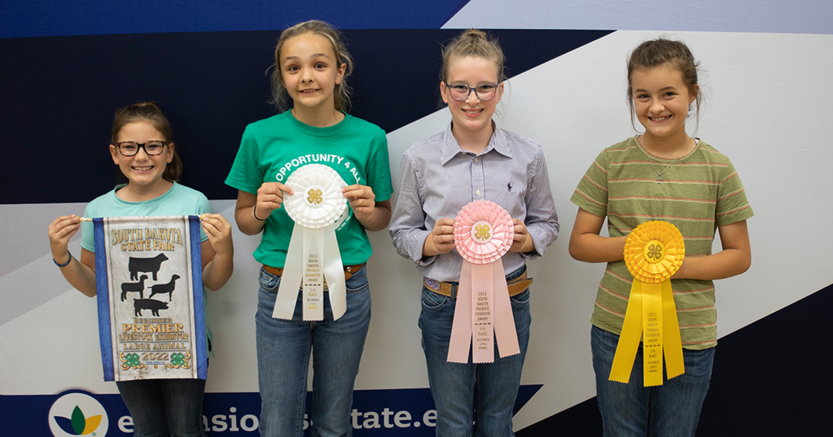 Fifty-six 4-H Members Win Premier Exhibitor Awards for 2022