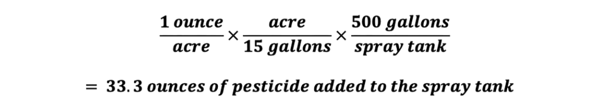 Pesticide Mixing and Sprayer Calibration Equations