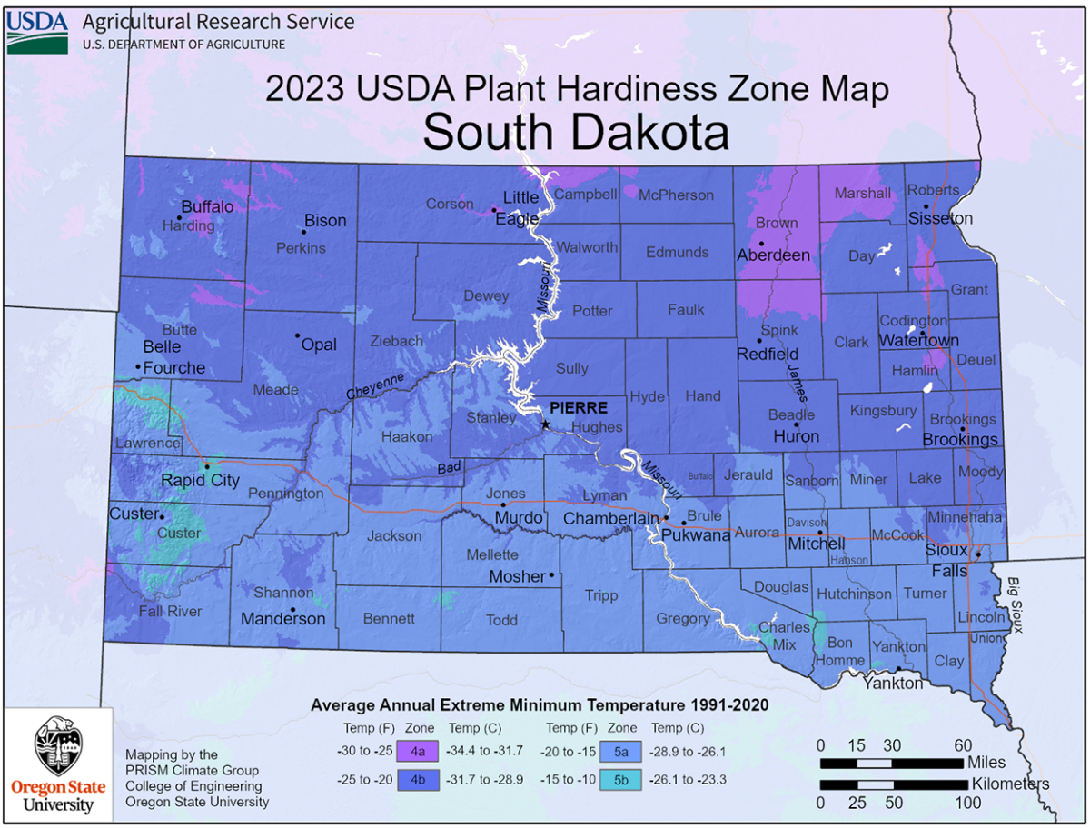 2023 USDA Plant Hardiness Zones